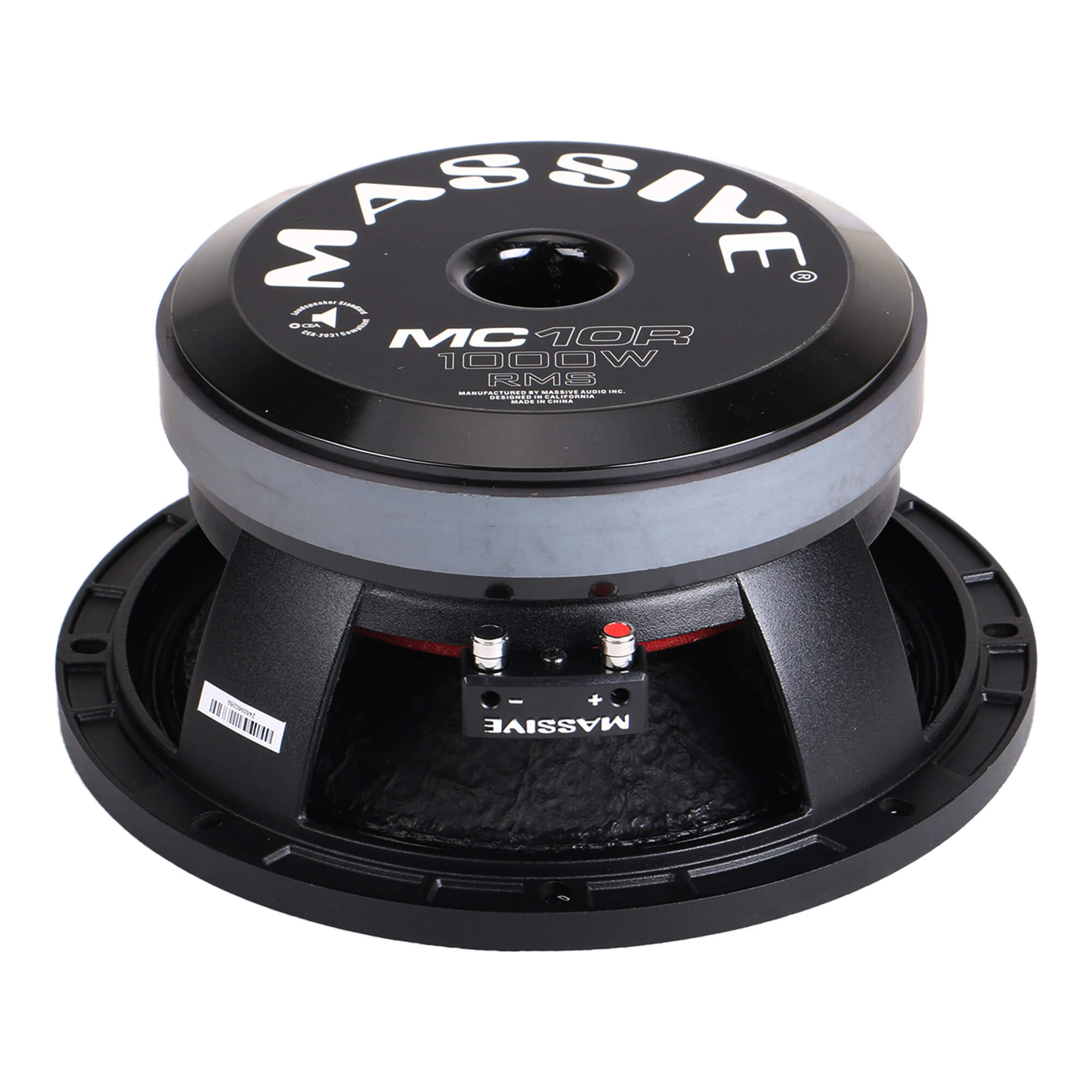 MC10R - 10" 1000 Watt RMS 8 Ohm Mid-Range Speaker Cast Basket
