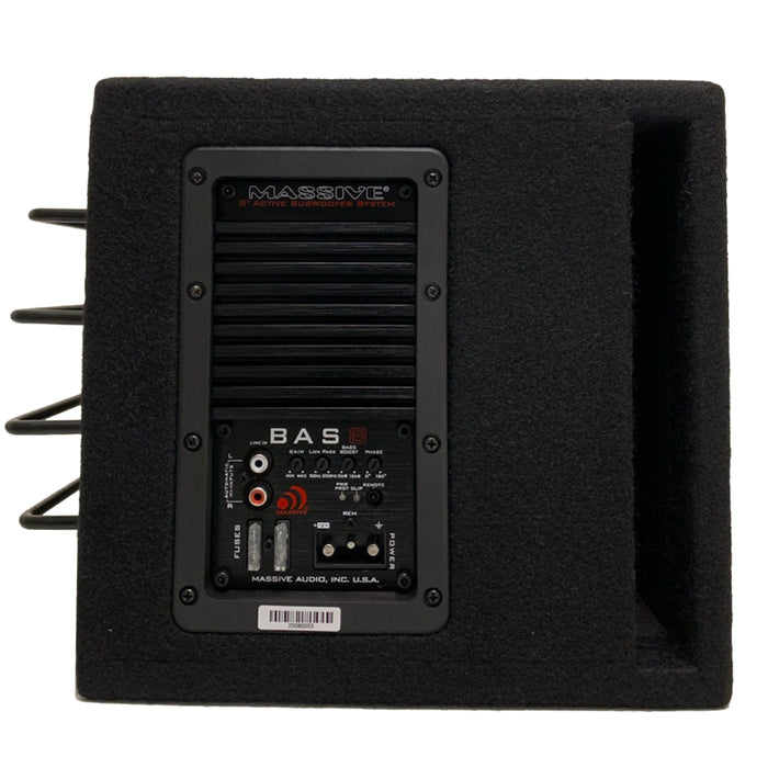 BAS8 - 8" 400 Watts RMS Class D Powered Subwoofer in Ported Enclosure,