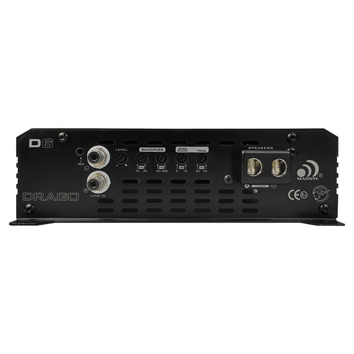 Massive Audio Mega Amplifier - D6 - 3,000 Watts RMS @ 1 Ohm Mono Mega ...