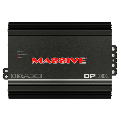 Massive Audio Amplifier - DP10K - 5,600 Watts RMS @ 1 Ohm Mono Block ...