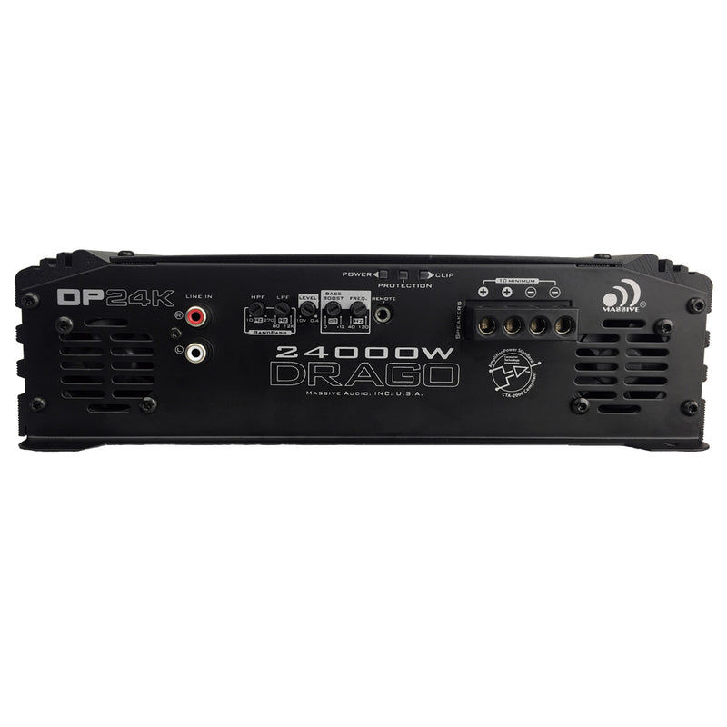 Massive Audio Amplifier - DP24K - 24,192 Watts RMS @ 1 Ohm Mono Block ...