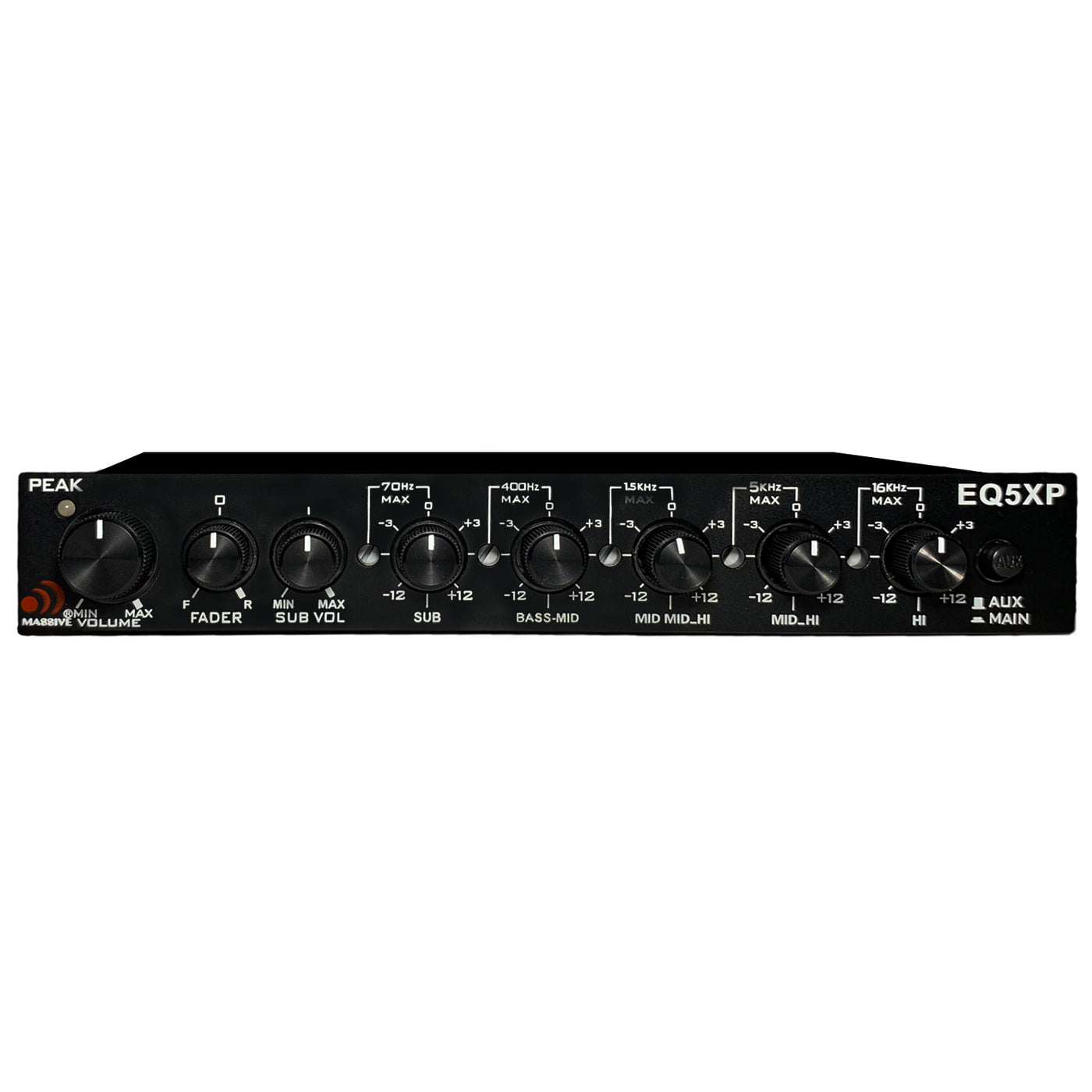 EQ5XP - 5 Band Car Audio Parametric Equalizer / Crossover Signal Proce
