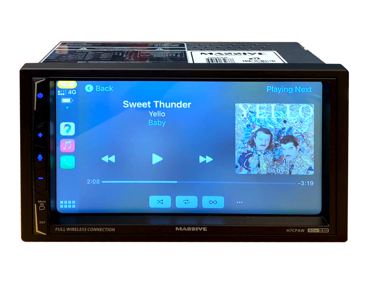 H7CPAW - 7" VIDEO HEAD UNIT | CarPlay, Android, MP3, Bluetooth, AM/FM