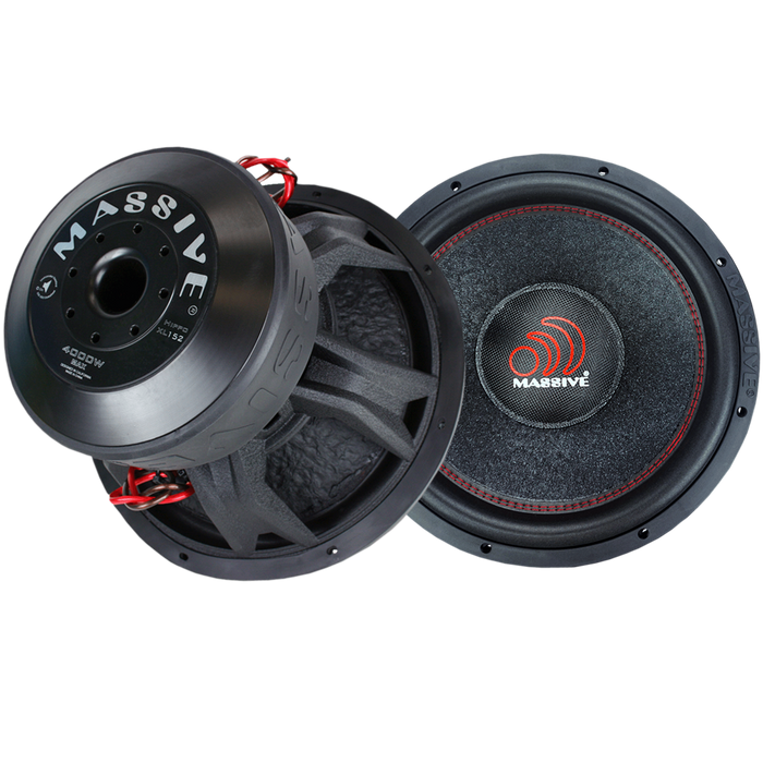 HIPPOXL152 - 15 inch Subwoofer | 2000 Watts RMS Dual 2 Ohm 3" V.C. Mega