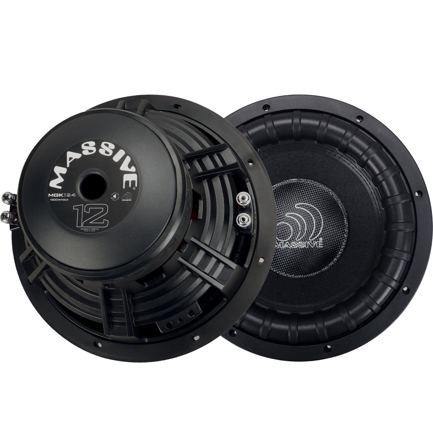 MGK124 - Massive Audio Subwoofer 12" 750 Watts RMS Dual 4 Ohm Subwoofer
