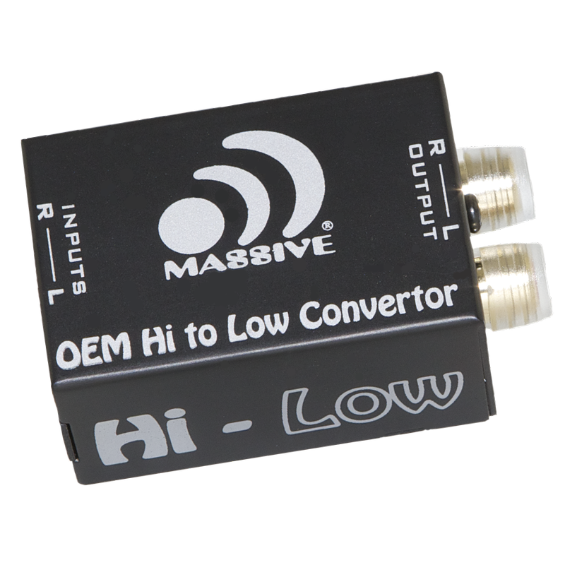 Massive Audio Converter - HI-LOW - 2 Channel Hi-Low to RCA Converter