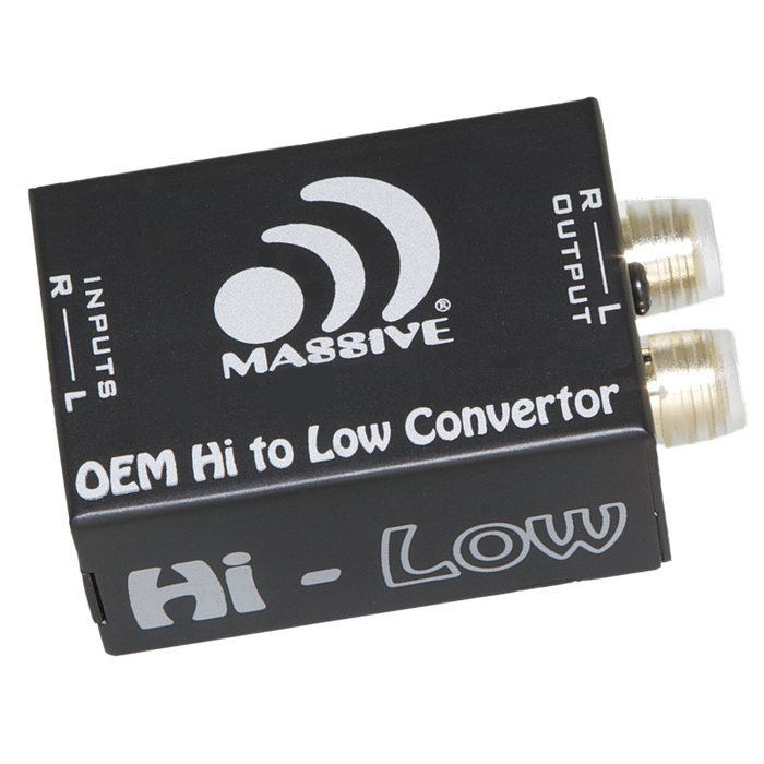 Massive Audio Converter - HI-LOW - 2 Channel Hi-Low to RCA Converter